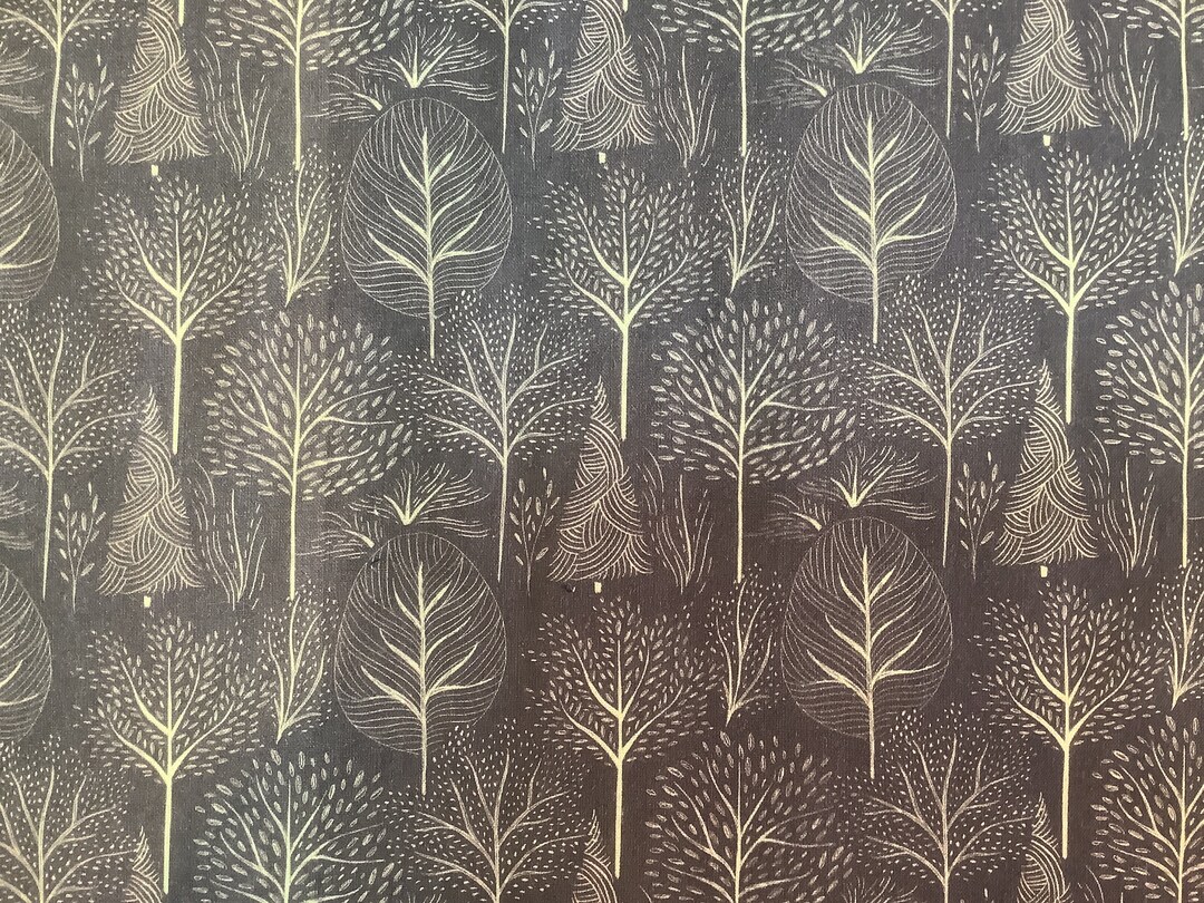 Purple Forest Trees Fabric by the Yard Premium Quilt Quality Fabric 100 ...