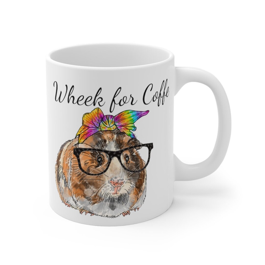 Guinea Pig Mug, Guinea Pig in Bandana Mug, Cute Guinea Pig Mug, Pet Mug ...