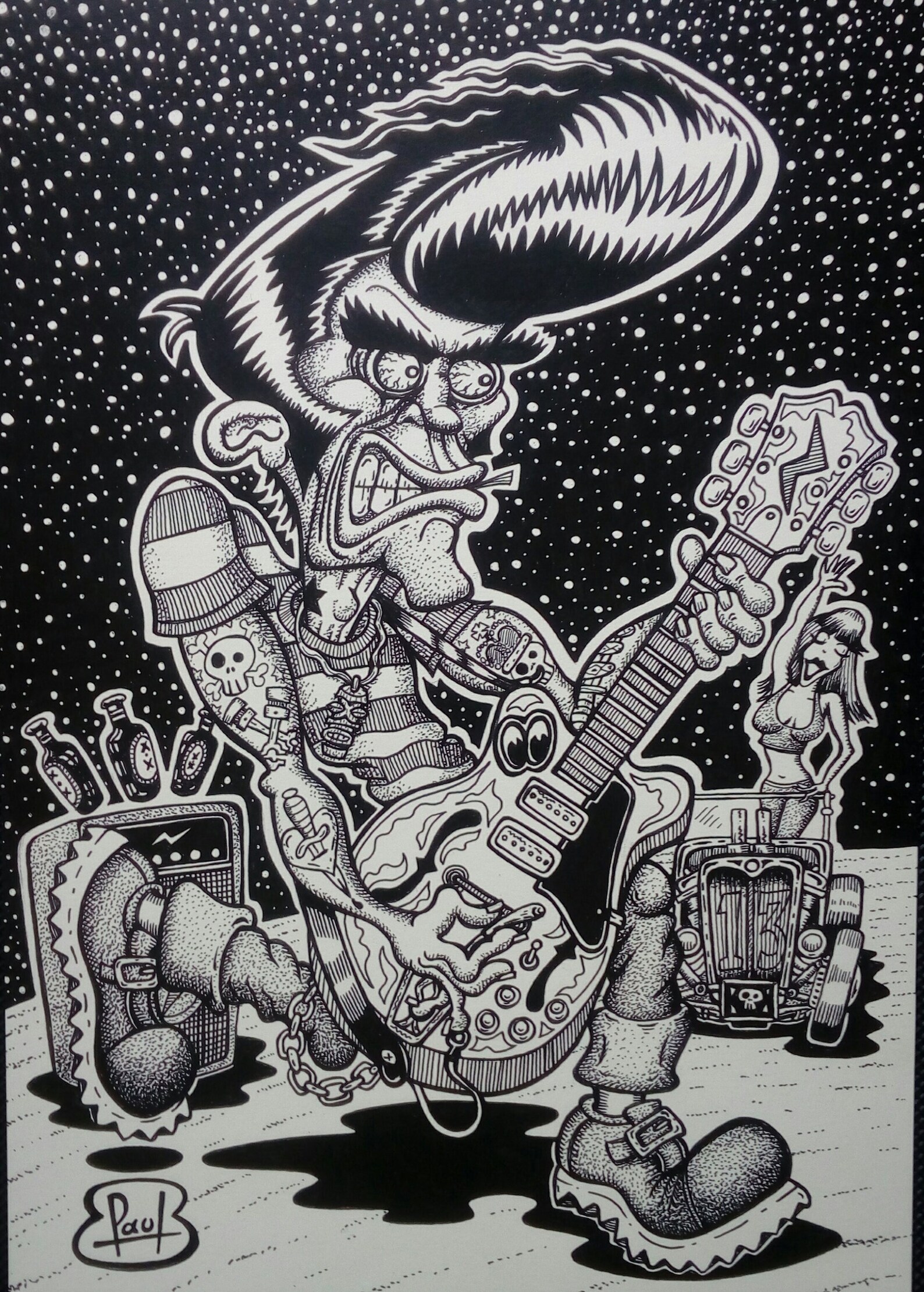 The Rocker A4 Print - Etsy