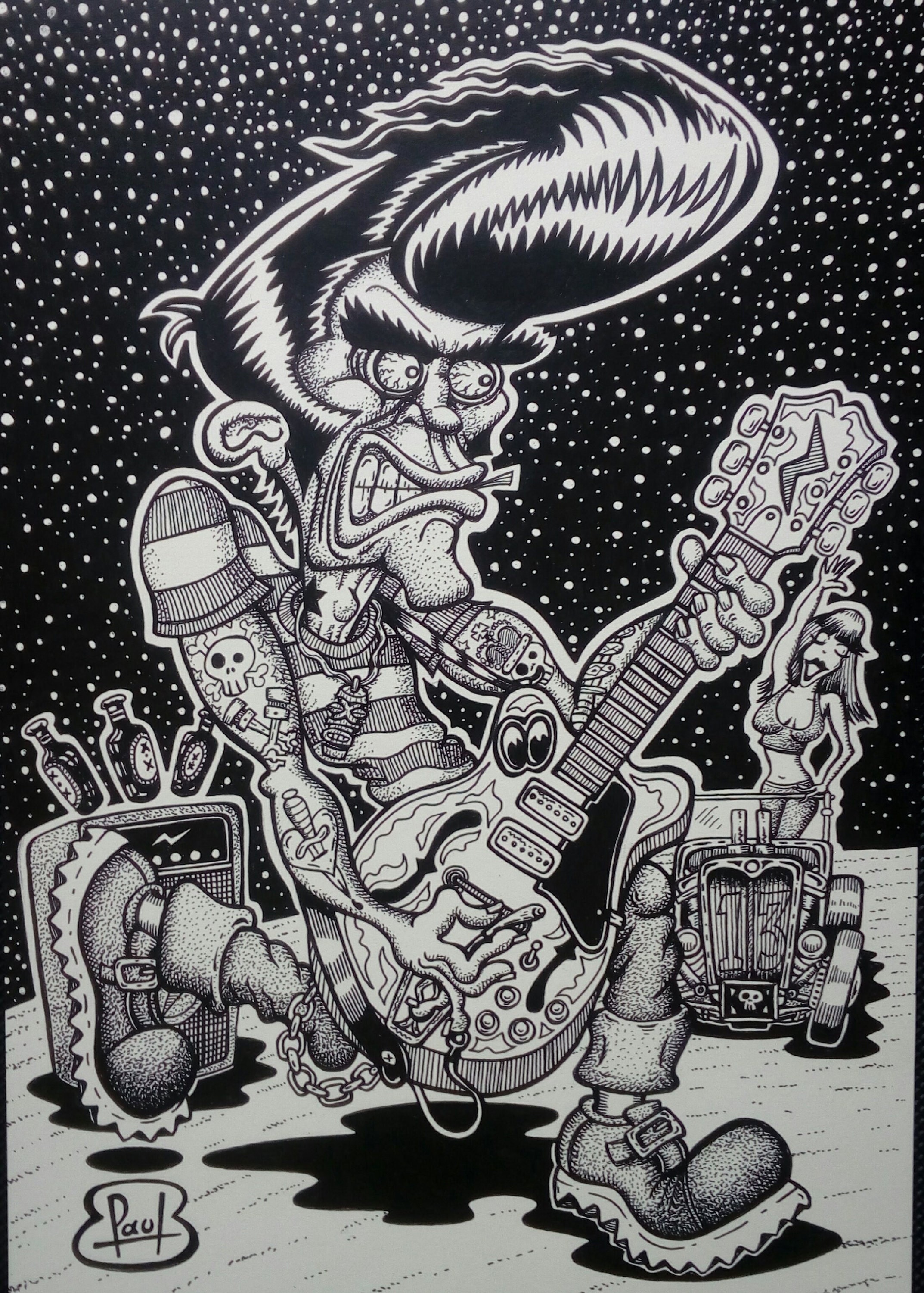 The Rocker A4 Print - Etsy