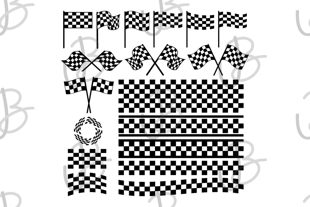 Racing Flags SVG PNG Instant Digital Download - Etsy