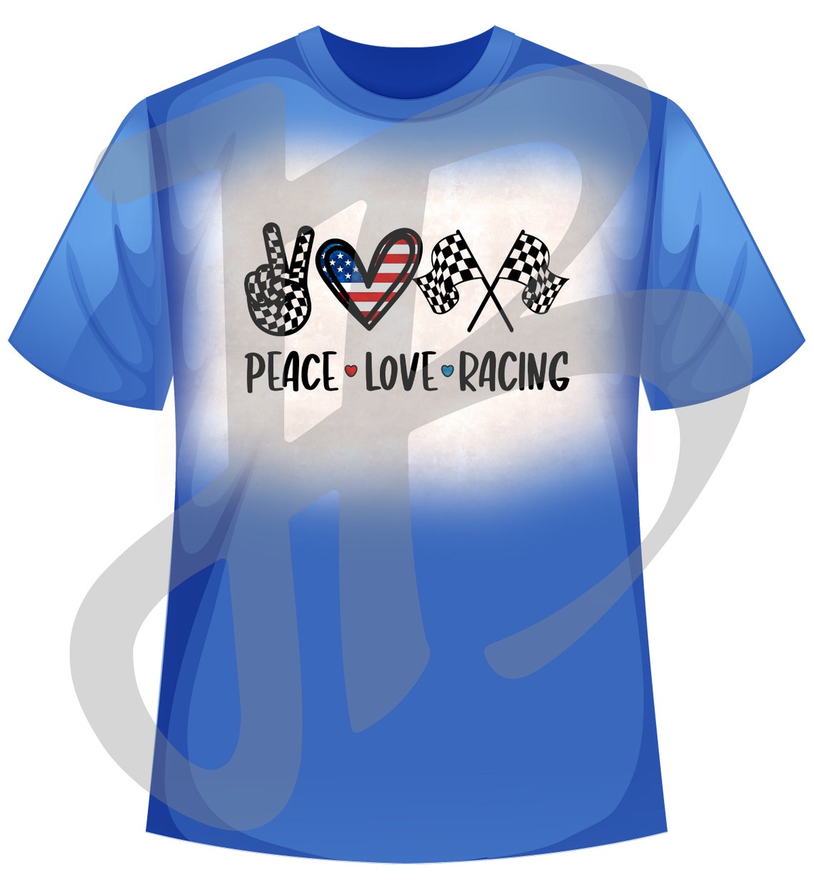 Peace Love Racing With American Flag Digital Design SVG PNG | Etsy