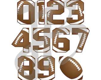 Football Numbers - Etsy