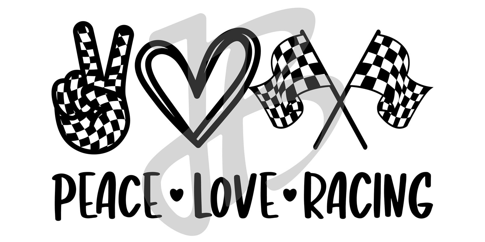 Peace Love Racing SVG PNG Digital Design - Etsy