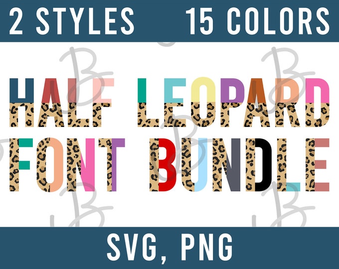 Leopard Font Svg Leopard Alphabet Letters Svg Leopard Color - Etsy