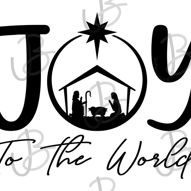 Joy Nativity Svg - Etsy