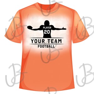 Custom Football Player With Name and Number Design SVG - Etsy