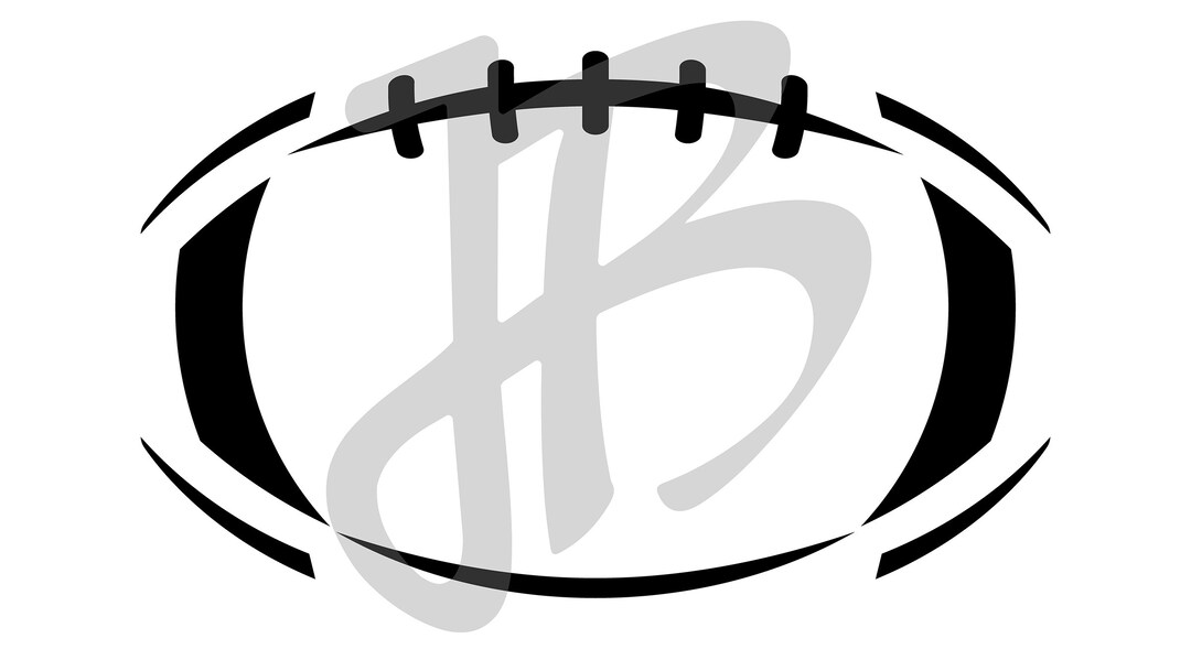 Blank Football Design SVG PNG Instant Download Digital File - Etsy