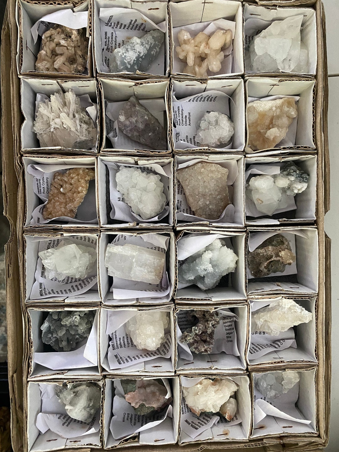 BULK LOT Zeolite Flat / Druzy Crystals / Zeolite Crystals / Healing ...