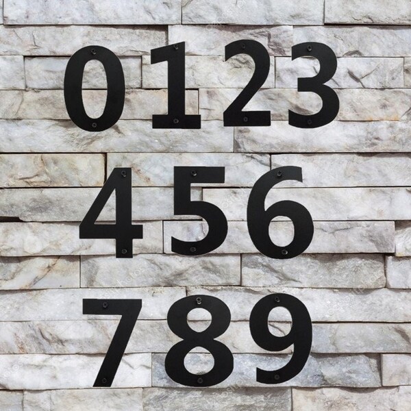 Wrought Iron House Numbers - Etsy