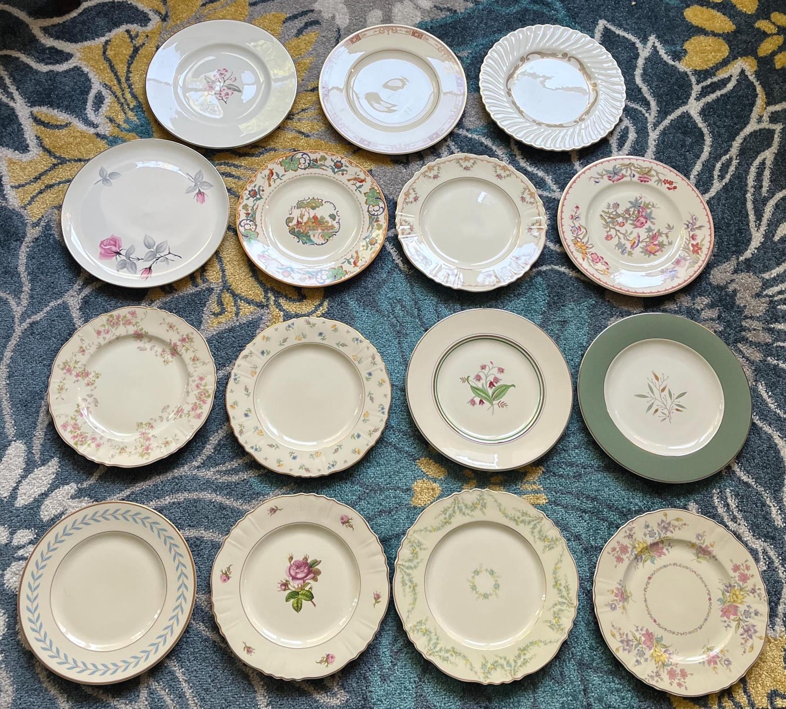 Free Ship! Unique Syracuse New York Vintage China Mismatch Set of 15 ...