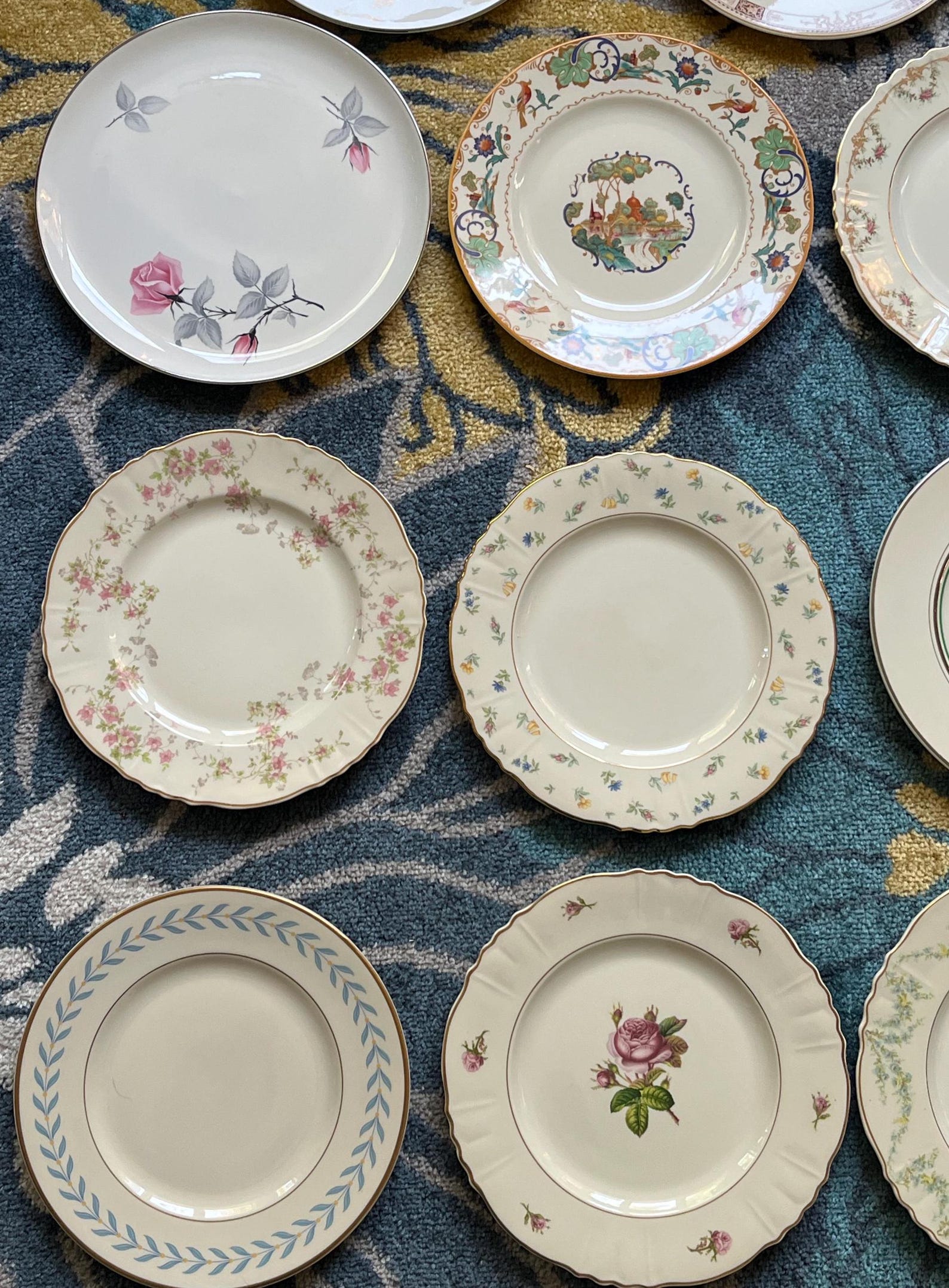 Free Ship! Unique Syracuse New York Vintage China Mismatch Set of 15 ...