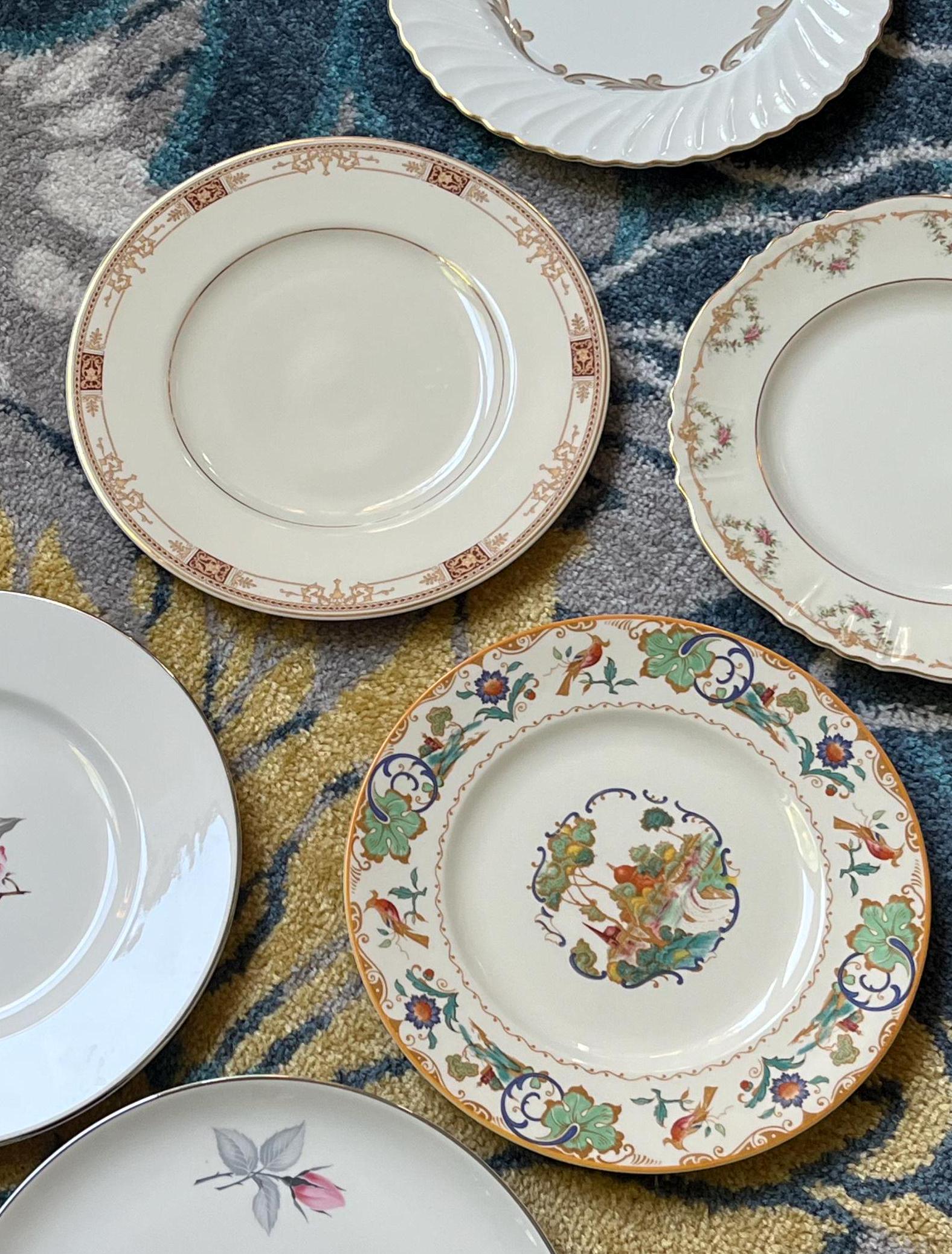 Free Ship! Unique Syracuse New York Vintage China Mismatch Set of 15 ...