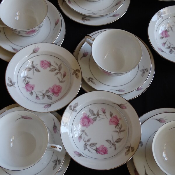Pink Rose Tea Set - Etsy