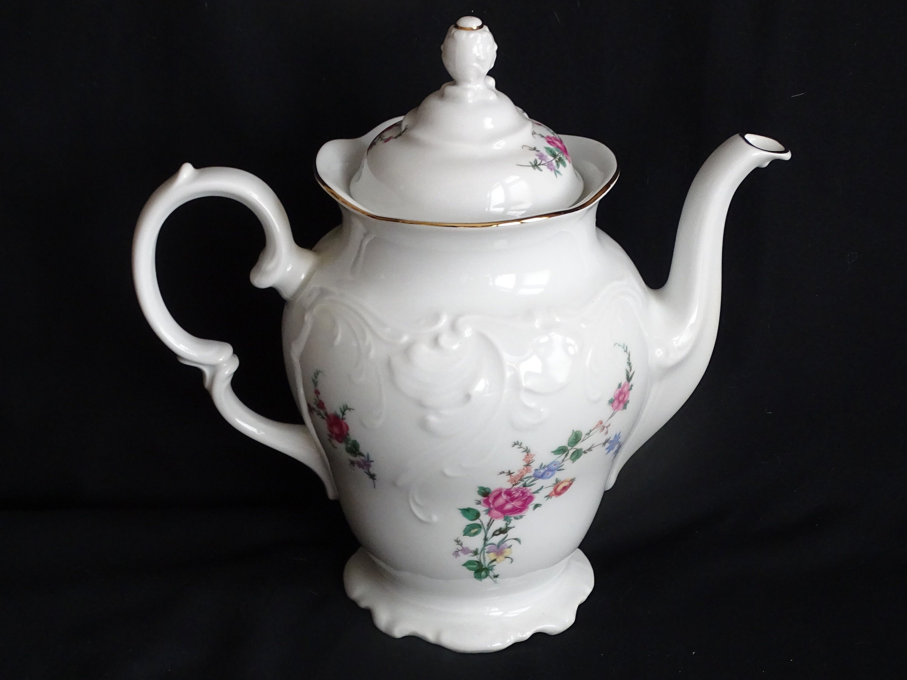 Free Ship Royal Kent Collection Poland Gorgeous Coffee Pot W - Etsy
