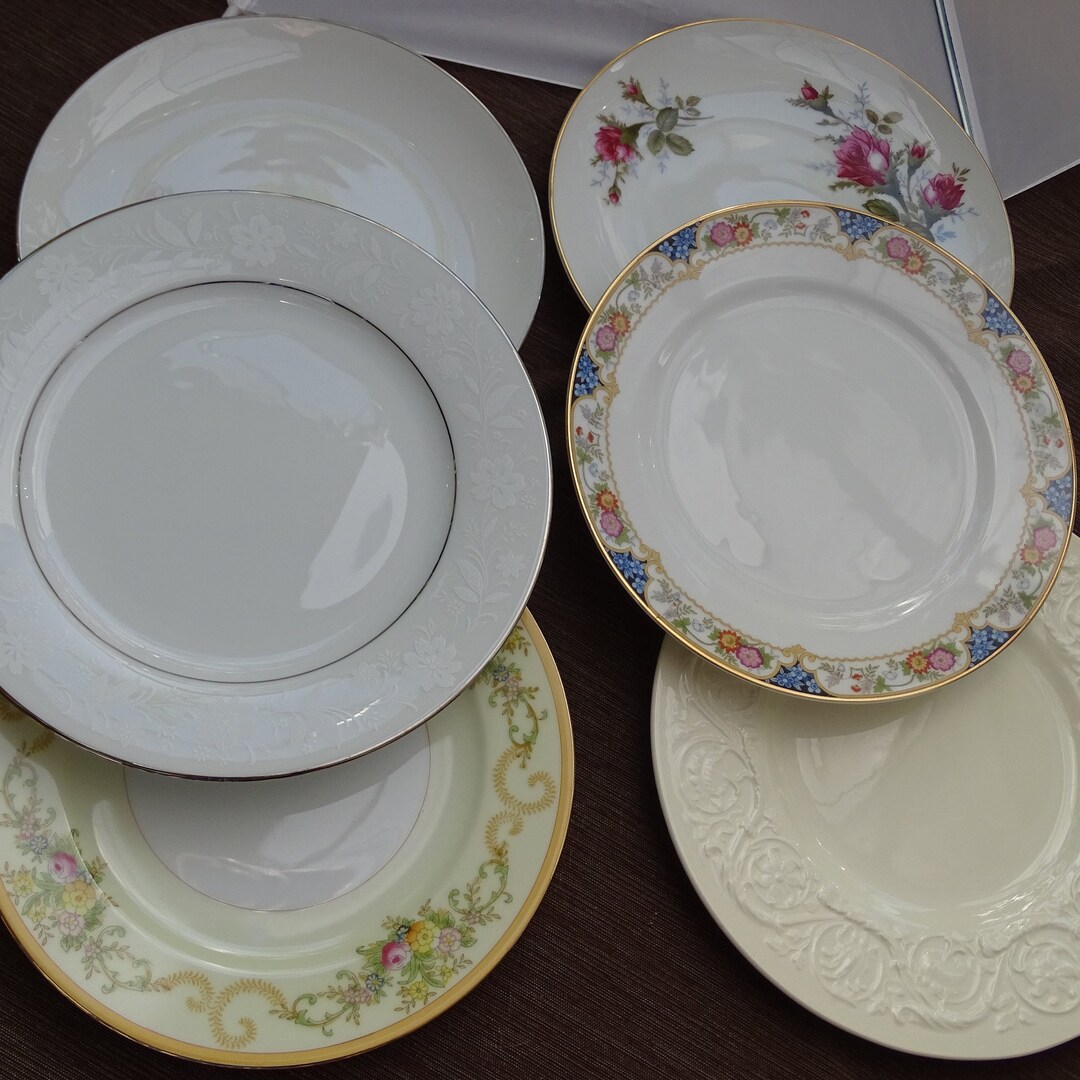 Mismatch 6 Vintage/antique China Small Plates Early 1900s-1990s for ...