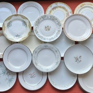 Noritake Vintage Mismatch China 18 Plate Set for Gift, Cottage Decor ...