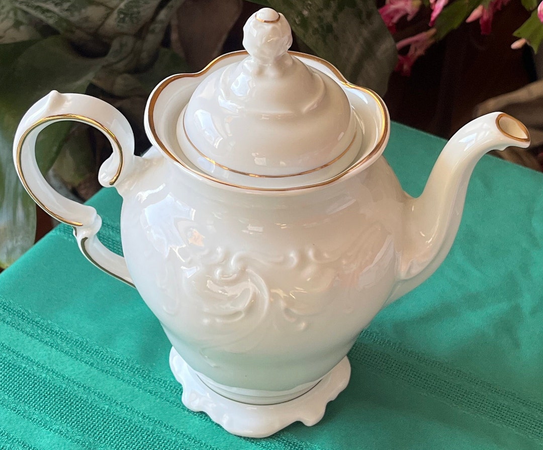 Free Ship Royal Kent Collection Poland Vintage China Gold/white Coffee ...