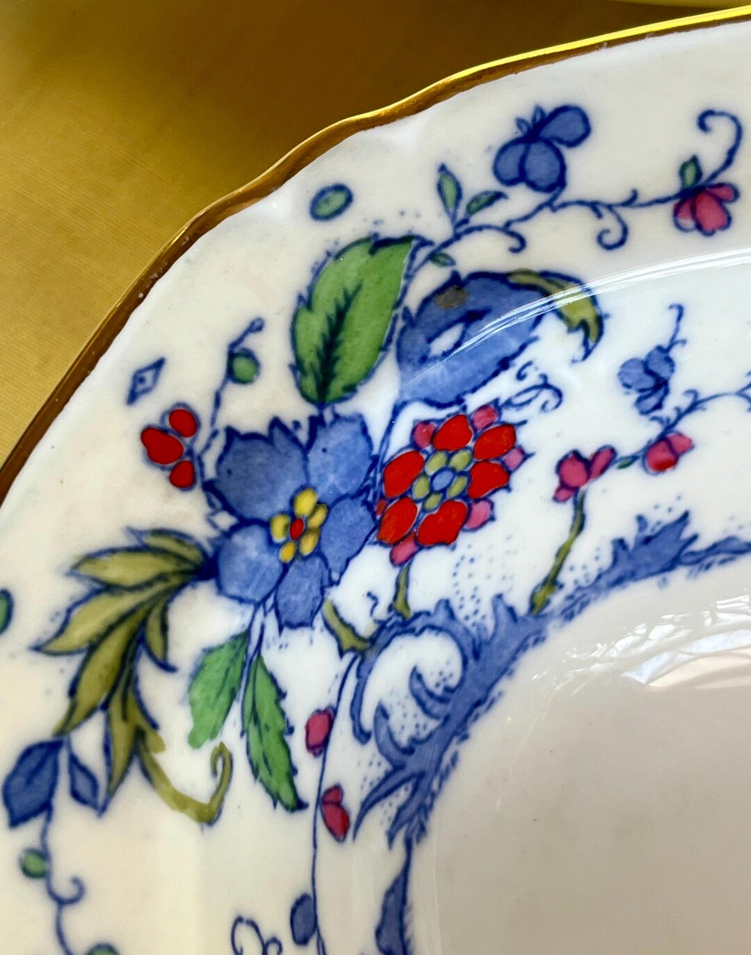 Free Shipbritish Antique Solian Ware,booths, Vintage Royal W Blue ...