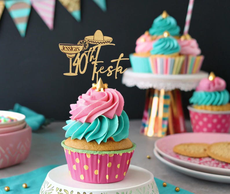 Fiesta Birthday, Fiesta Birthday Cake, 40th Birthday Decorations, 30th ...