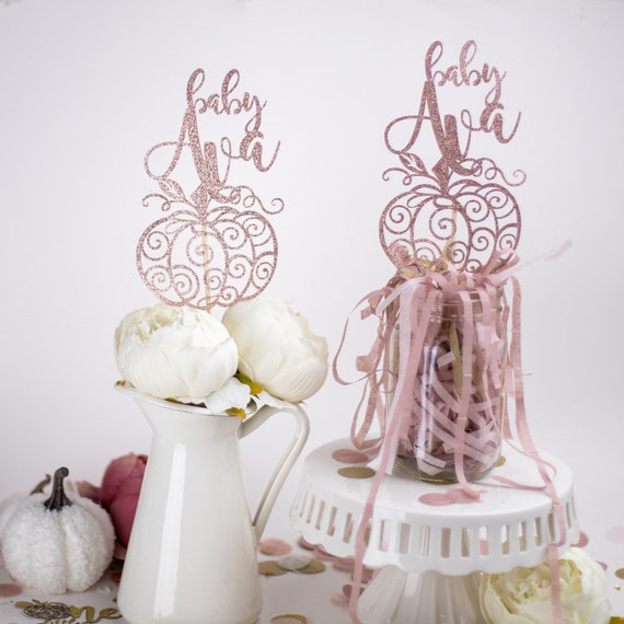 Little Pumpkin Baby Shower, Pumpkin Cake Topper, Fall Baby Shower, Baby ...