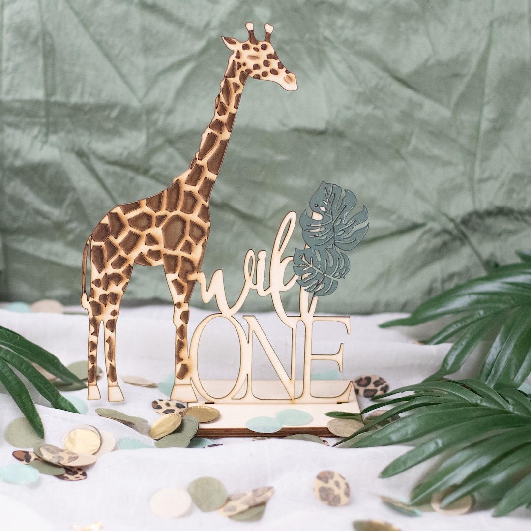 Wild One Birthday Decorations for Boys Safari, Centerpiece, Jungle Baby ...