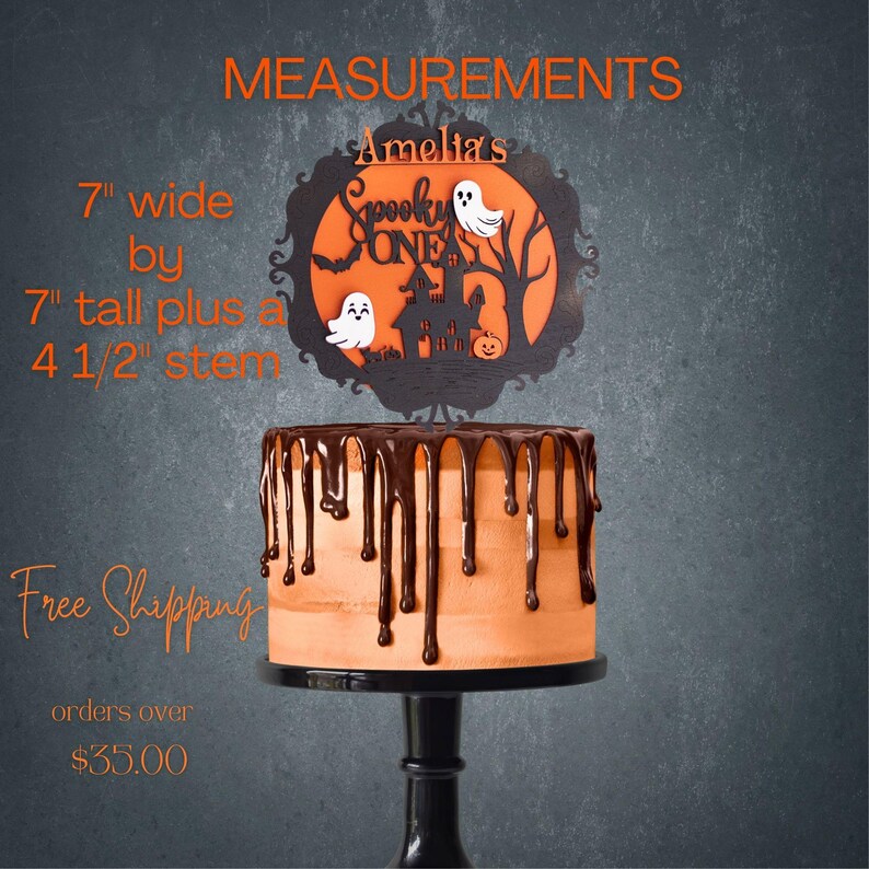 Halloween Birthday, 1st Birthday, Spooky One Birthday, Custom Cake ...