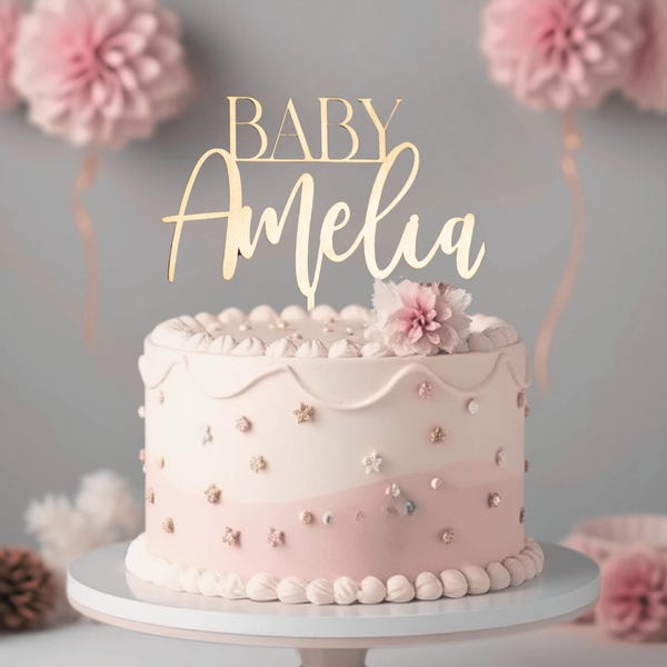 Baby Cake Topper - Etsy