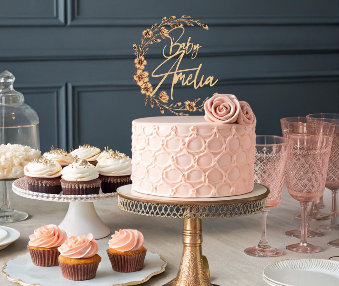 Baby Shower Cake Topper, Custom Cake Toppers Baby, Personalized Baby ...