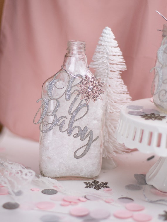 Centros De Mesa Para Baby Shower Con Temática De Invierno