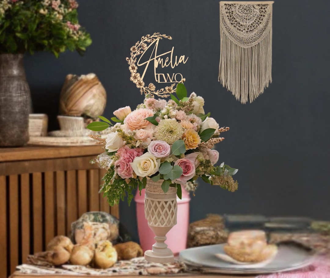 Floral Birthday Decorations, Birthday Centerpiece, Wildflower Birthday ...