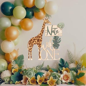 Wild One 1st Birthday Decorations, Custom 1st Birthday Sign, Safari ...
