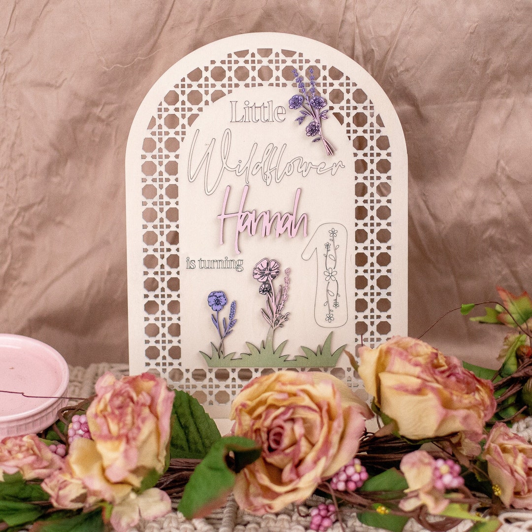 Wildflower First Birthday, Centerpiece, Daisy First Birthday, First ...