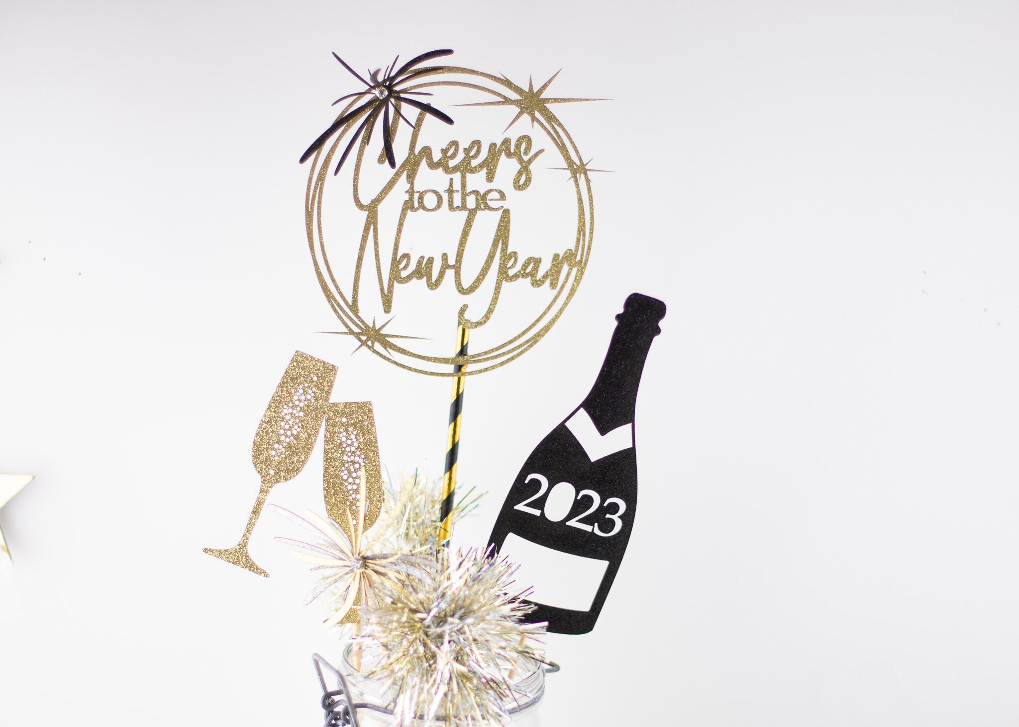 New Years Eve Decorations Centerpiece 2023 Happy New Year - Etsy
