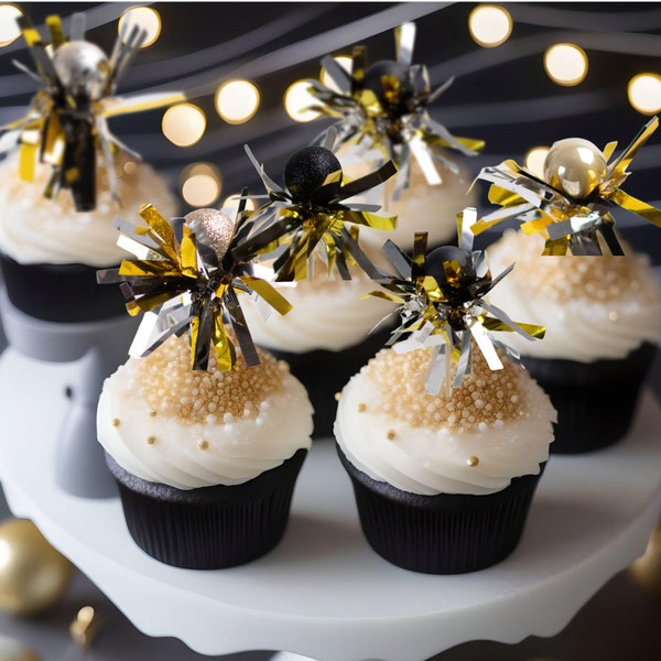 New Year Cupcake - Etsy