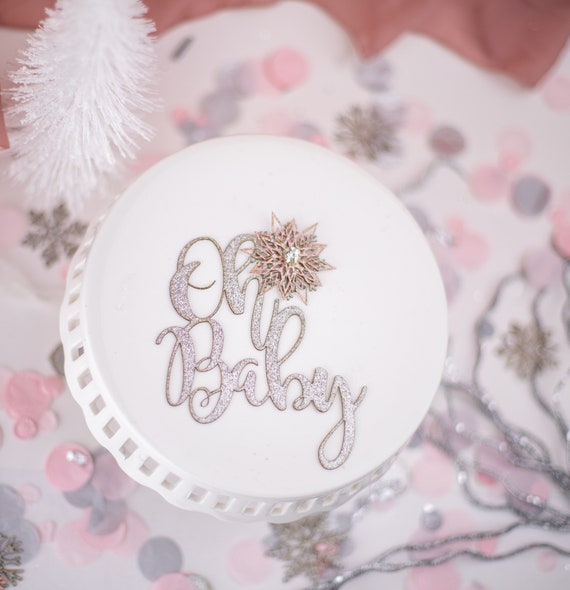 Centros De Mesa Para Baby Shower Con Temática De Invierno
