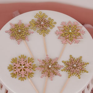 Cupcake Toppers, Snowflake Decorations, Winter Wonderland, Winter Baby ...