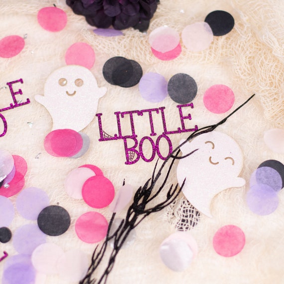 Halloween Baby Shower Decorations, Halloween Birthday, Pink, Little Boo ...