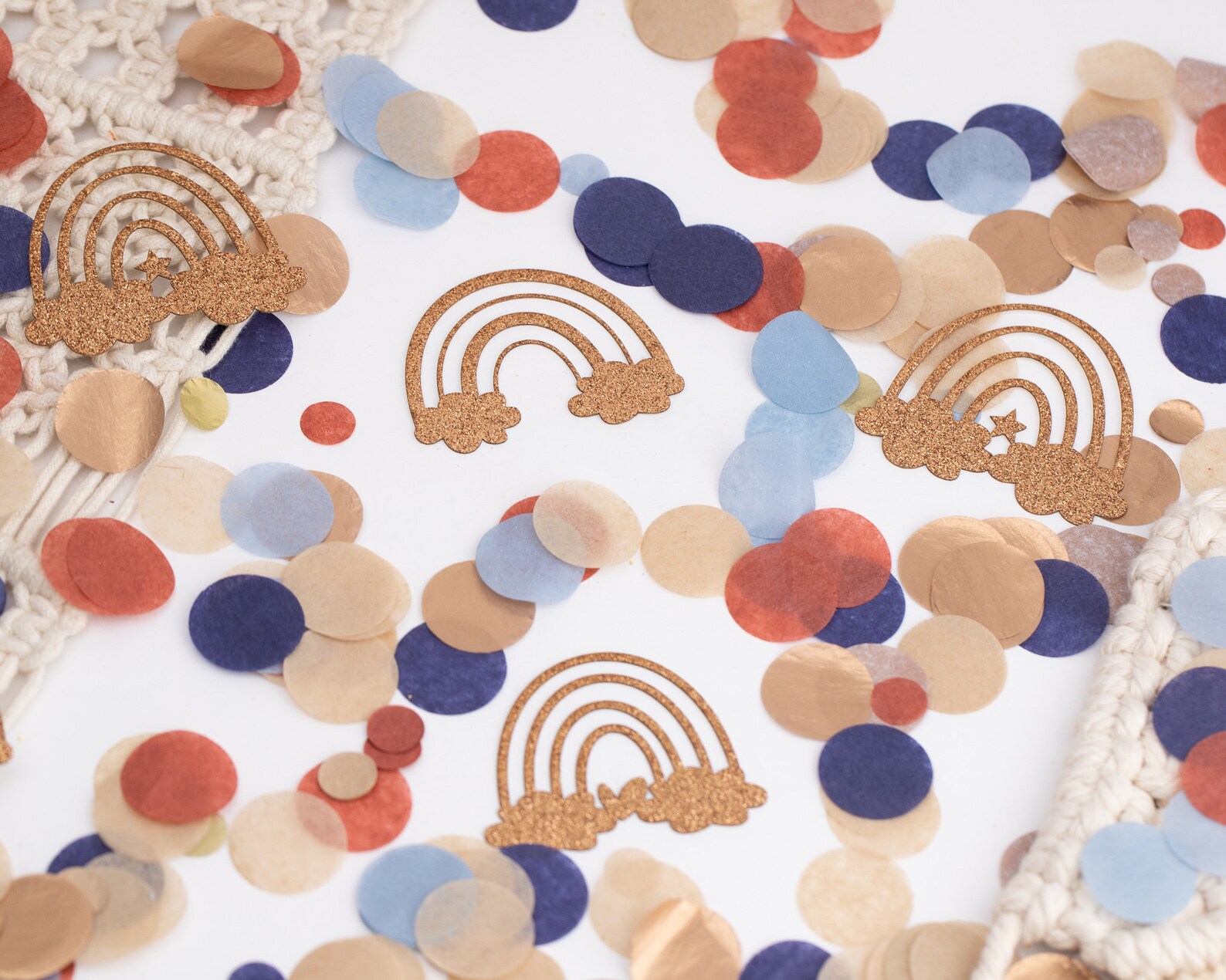 Boy Boho Rainbow Party Confetti Rainbow Baby Shower Rainbow | Etsy