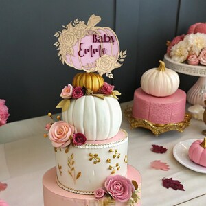 Little Pumpkin Baby Shower, Fall Baby Shower, Custom Baby Shower Cake ...