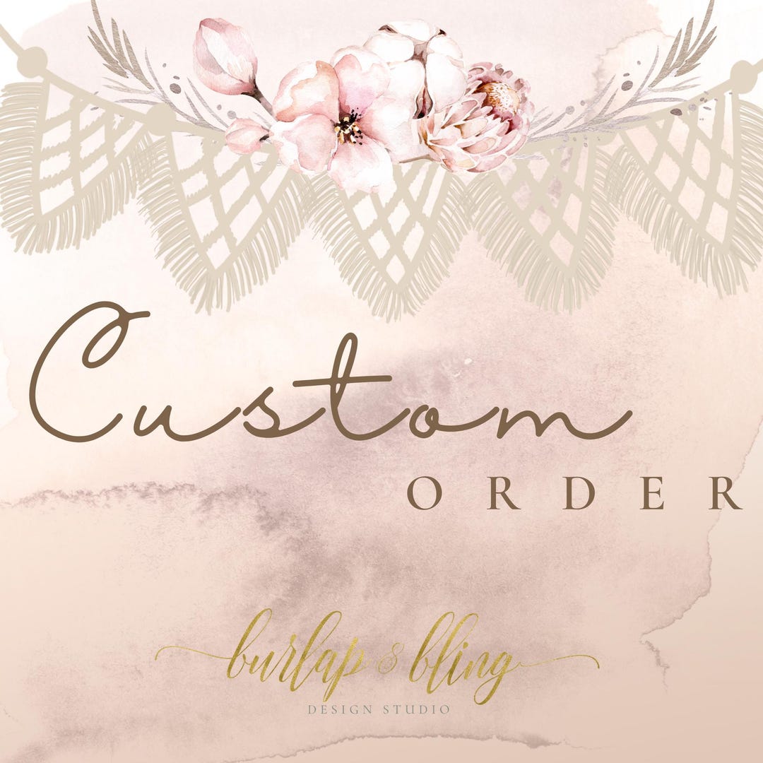 Customization Etsy