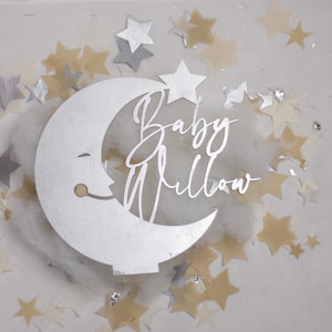 Over the Moon Baby Shower Decorations, Baby Shower Centerpiece, Baby ...