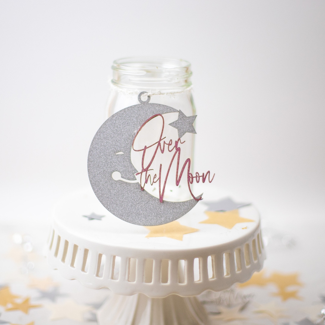 Over the Moon Baby Shower Decorations, Moon and Stars Baby Shower ...