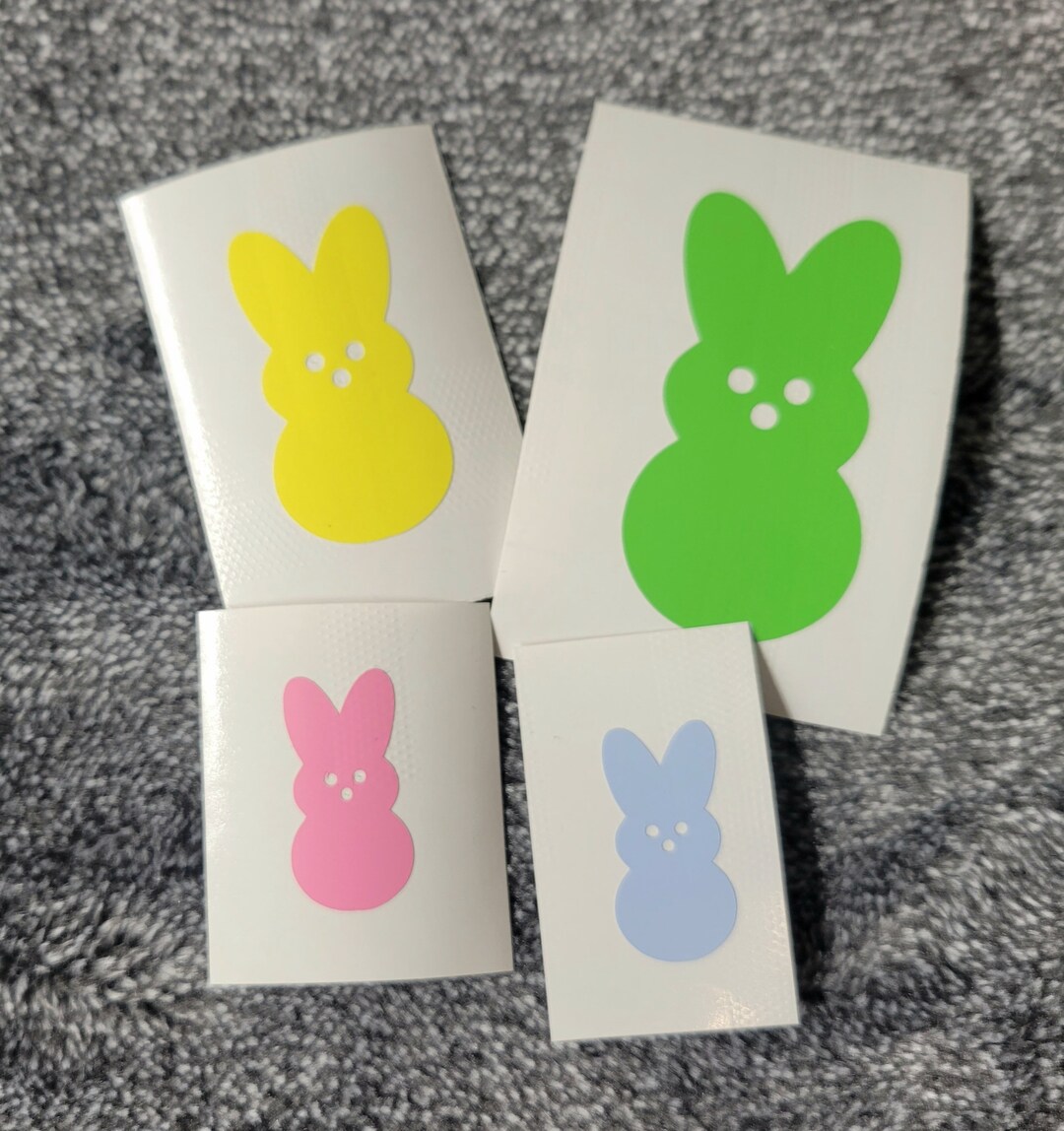 Happy Easter Peeps Chicks Vinyl Decal Sticker Ornaments Tumblers - Etsy