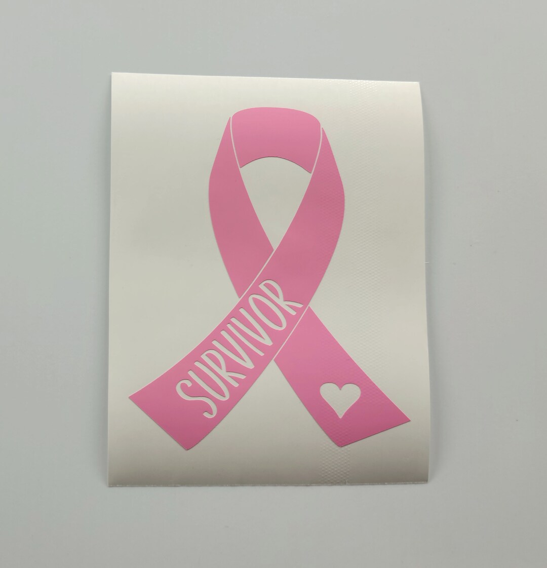 Cancer Survivor Awareness Ribbon Vinyl Decal Sticker Car Truck Laptop ...