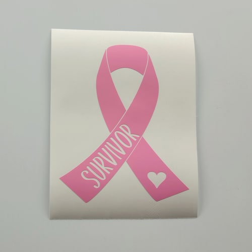 Breast Cancer Awareness Decal Breast Cancer Pink Ribbon - Etsy