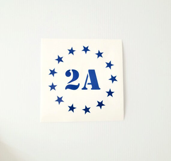 2A Second Amendment Vinyl Decal Sticker | Etsy