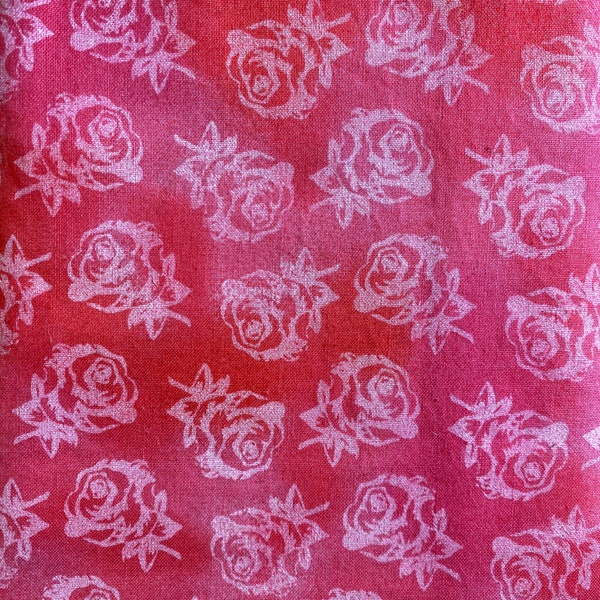 Red and Pink Fabric - Etsy