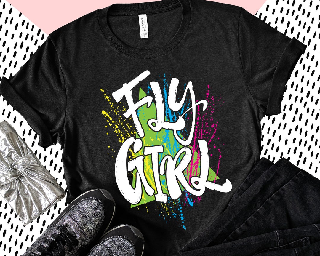 Fly Girl 90s Old School Paint Splatter B-girl Hip Hop Unisex Tee, 1980s ...