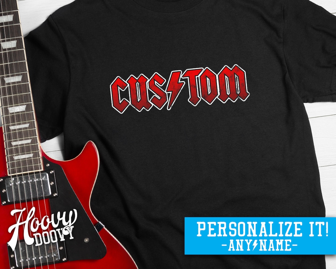 PERSONALIZED: Rock & Roll Shirt Concert Tee, Personalized Birthday Gift ...